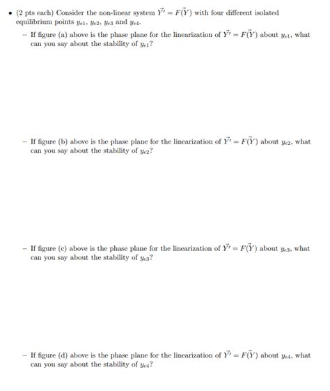 Solved 7 16 Pts Total Consider The Following Phase Plane