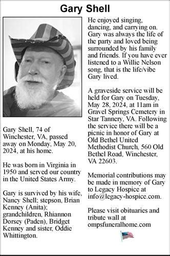 Gary Shell Obituaries