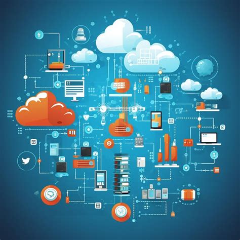 Premium Ai Image Cloud Computing And Internet Of Things Concepts