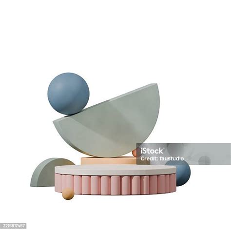 흰색과 분홍색 실린더 연단의 투명한 배경 정사각형 모양 배경 3d 렌더링 3차원 형태에 대한 스톡 사진 및 기타 이미지 3차원 형태 각도 강단 Istock