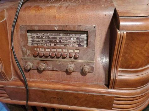Philco Standing Radio Console Works Sherwood Auctions