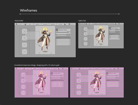 Character Menu On Behance
