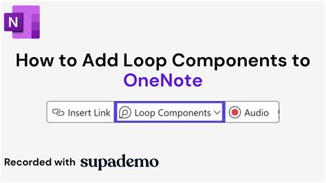How To Add Loop Components To Onenote Youtube