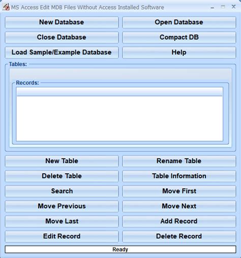 Ms Access Edit Mdb Files Without Access Installed Software