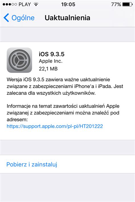 Apple Udostępnia Ios 9 3 5 Z Poprawkami Bezpieczeństwa Tablety Pl