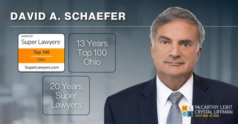 Mccarthy Lebit Crystal And Liffman Co Lpa On Linkedin David Schaefer One Of The 2023 Ohio