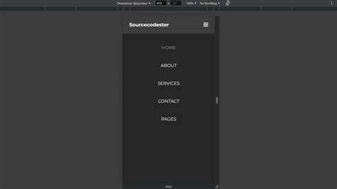 Responsive Navigation Bar Using Html Css And Javascript With Source Code Sourcecodester