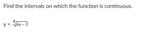Solved Find The Intervals On Which The Function Is