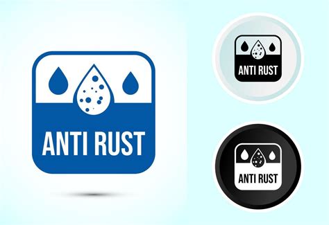 Anti Rust Icon Design Anti Oxidation Rust Resistant Symbol Color Black And White 57791492