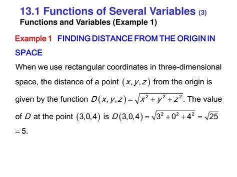 Ppt Multivariable Functions Of Several Their Derivatives Powerpoint