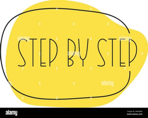 Step By Step Text In Speech Bubble Stock Vector Image And Art Alamy