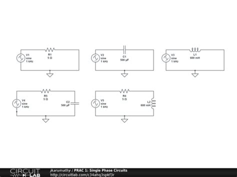 PRAC Single Phase Circuits CircuitLab