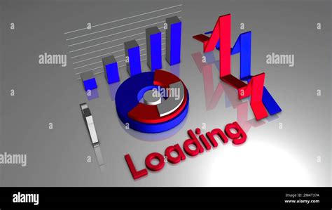 Visualization Of Loading Process Through Graphs And Spinning Diagram Motion Concept Of Data