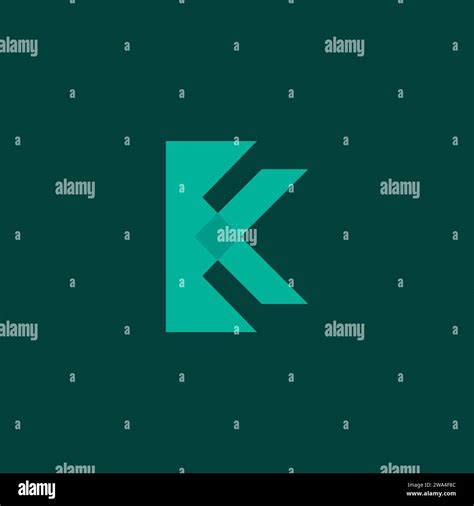 K Logo With Green Color Letter K Icon Design Stock Vector Image Art