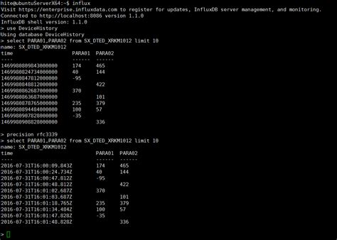 Influxdb Cli中查询结果中time格式显示设置 Csdn博客