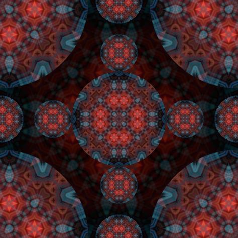 Premium Photo Seamless Abstract Symmetrical Pattern