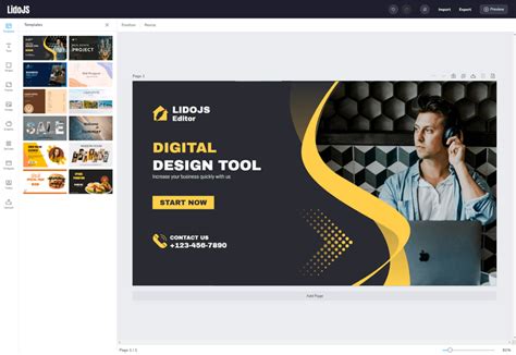 how to develop canva clone project with reactjs and lidojs