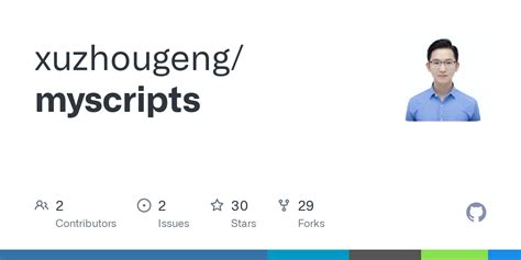 Github Xuzhougengmyscripts