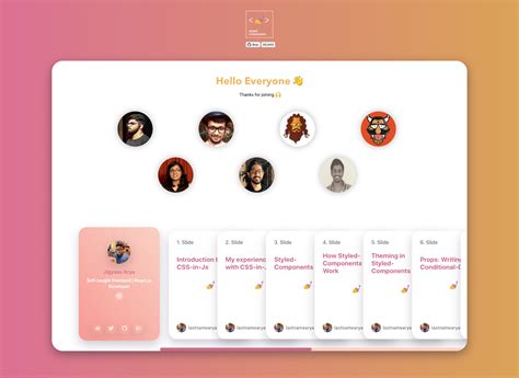 Github Lastnamearyareact Styled Components Slideshow App Css In Js