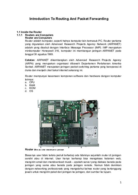 Doc Introduction To Routing And Packet Forwarding
