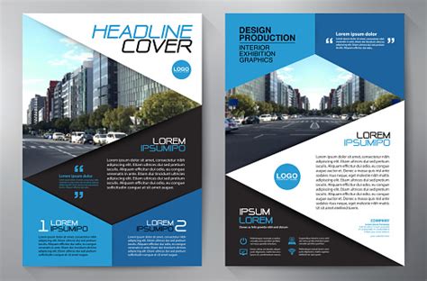 비즈니스 브로슈어입니다 플라이어 디자인입니다 전단지 A4 템플릿입니다 도 서 및 잡지 커버 연례 보고서 벡터 일러스트 레이 션 개념에 대한 스톡 벡터 아트 및 기타 이미지