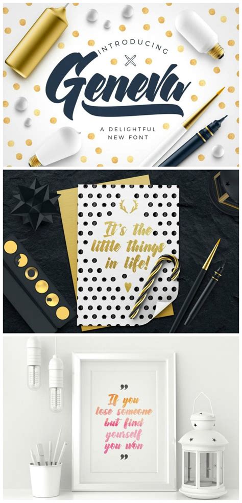 Gineva Script Font By Kavoon Me Thehungryjpeg Handlettering Typeface New Fonts