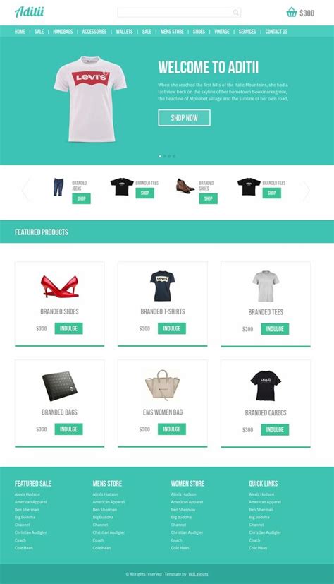 Free Template Ecommerce With Responsive Design