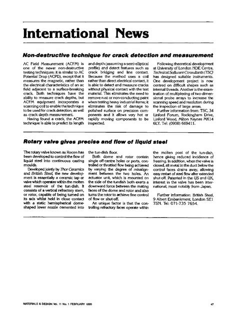 Pdf Non Destructive Technique For Crack Detection And Measurement Dokumen Tips