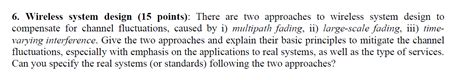 Solved 6 Wireless System Design 15 Points There Are Two