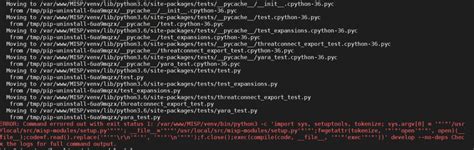 Error Could Not Create Misp Modules Egg Info Permission Denied