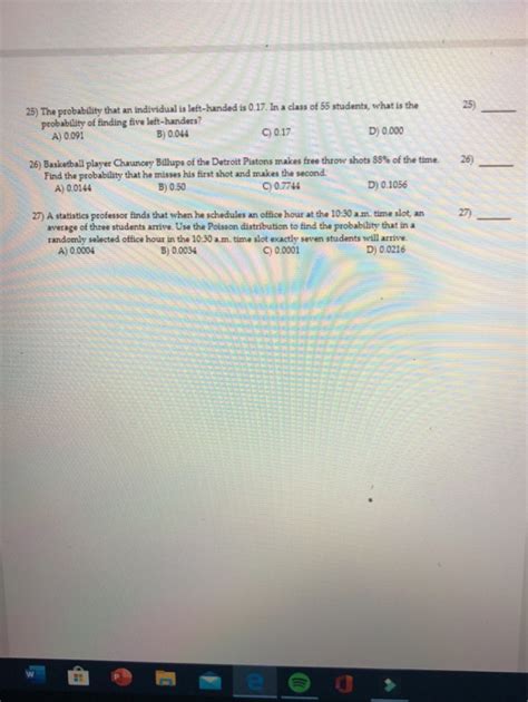 Solved The Probability That An Individual Is Chegg Com