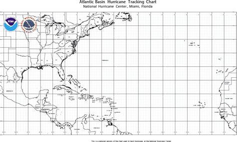 Printable Hurricane Tracking Map Providing The Means To Track Past Or