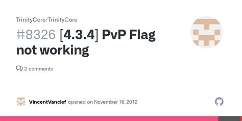 434 Pvp Flag Not Working · Issue 8326 · Trinitycoretrinitycore · Github