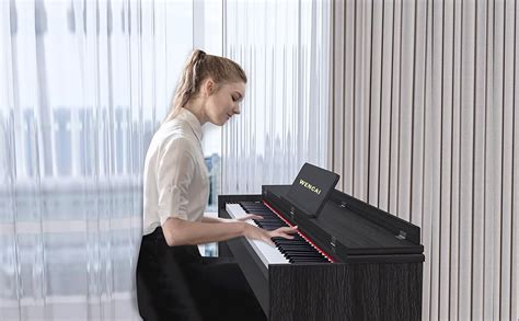 Amazon.com: WENCAI 88 Key Fully Weighted Digital Piano Keyboard, 88 ...