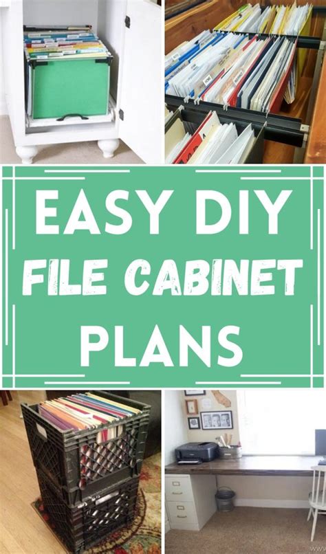 Diy File Cabinet Plans Diy Crafts
