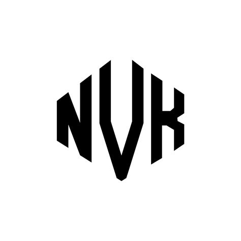 Nvk Letter Logo Design With Polygon Shape Nvk Polygon And Cube Shape Logo Design Nvk Hexagon