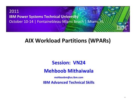 Presentation Aix Workload Partitions Wpa Rs Ppt