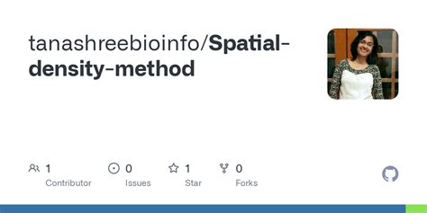 GitHub Tanashreebioinfo Spatial Density Method