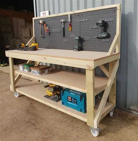Plans Garage Workbench Pegboard Workbench Heaven With Wall Control