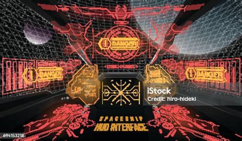 View From The Cockpit Spaceship Headup Display Elements For The Spaceship Interface Template Ui