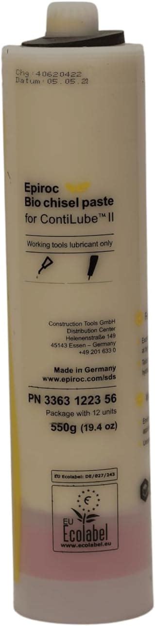 Epiroc Bio Chisel Paste 12 Pack 3363122356 Tools And Home Improvement