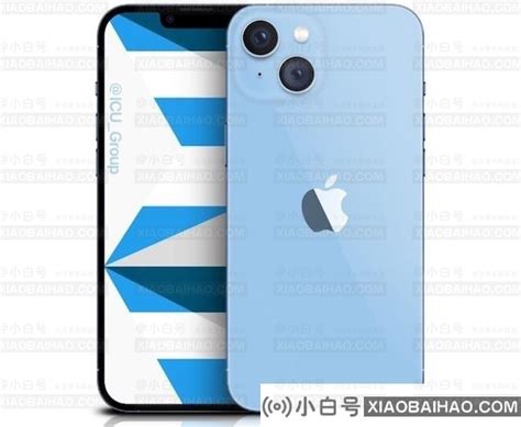 Iphone 14 Max新机型概念图曝光小刘海后置双摄，新天蓝。小白号