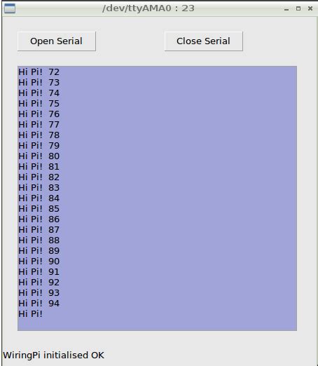 Captain Bodgit Raspberry Pi Serial Comms Gambas Wiringpi