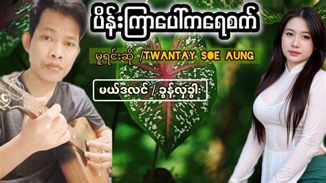 တွံတေးစိုးအောင် ပိန်းကြာပေါ်ကရေစက် မယ်ဒလင် ခွန်လှခွါး Youtube