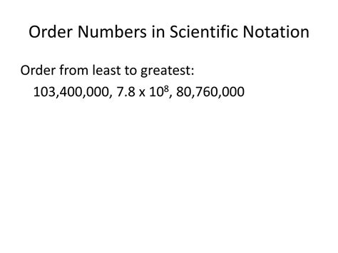 PPT Use Scientific Notation PowerPoint Presentation Free Download ID