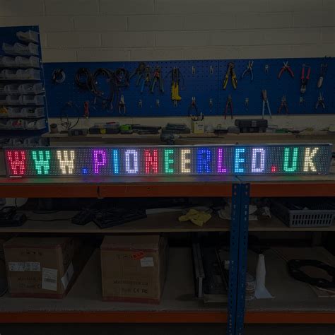 X Cm Outdoor Single Line Scrolling Sign Pioneerled Store