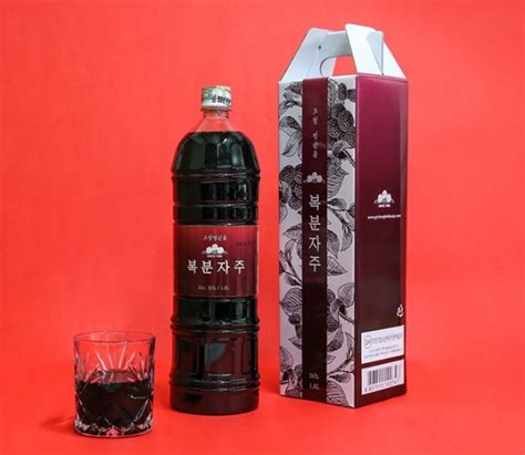 고창 명산품 복분자주 대용량 1800ml 16도 친환경 먹거리 다팜