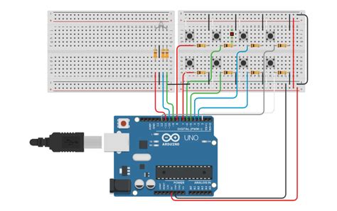 Circuit Design Button Controlled Rgb Led Tinkercad