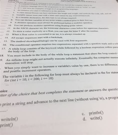 Solved An Instance Of A Class Is Referred To As The Chegg