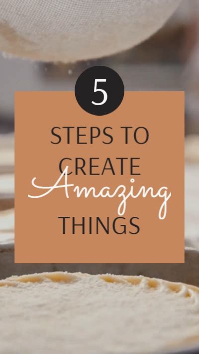 カスタマイズ可能な Universal Tutorial Steps Food Cooking Social Media Reel ビデオテンプレート Flexclip